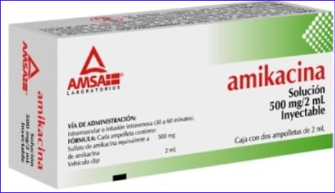 AMIKACINA 500MG INYECTABLE | FARMACIA RIVAS DEL CENTRO