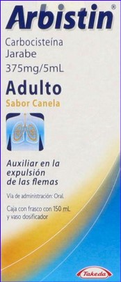 ARBISTIN JARABE 375MG 5ML | FARMACIA RIVAS DEL CENTRO