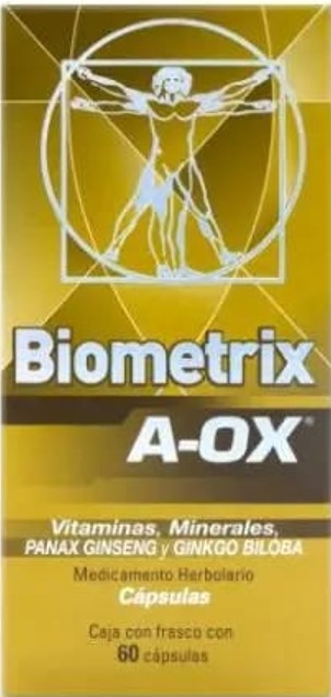 BIOMETRIX A-OX 60 CAPSULAS | FARMACIA RIVAS DEL CENTRO