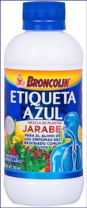 BRONCOLIN AZUL JARABE 250ML | FARMACIA RIVAS DEL CENTRO