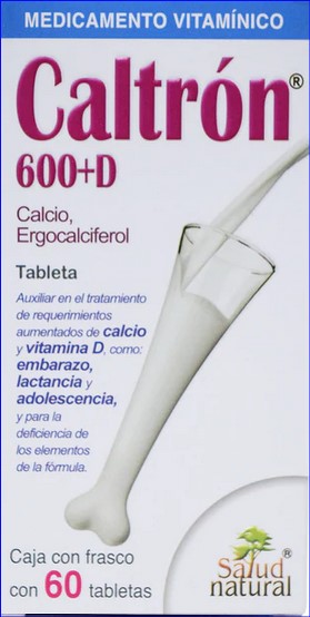 CALTRON 600+D 60 TABLETAS | FARMACIA RIVAS DEL CENTRO