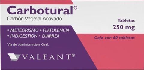 CARBOTURAL 60 TABLETAS 250MG | FARMACIA RIVAS DEL CENTRO