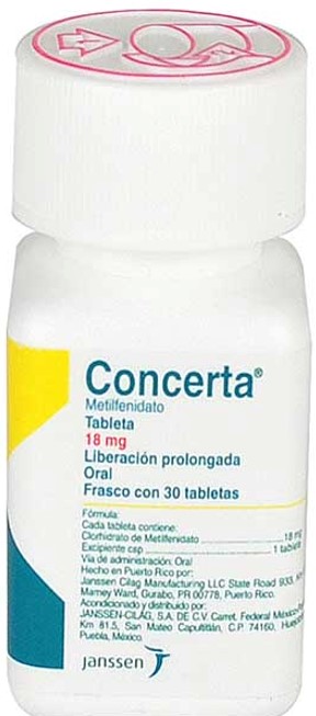 CONCERTA 18MG 30 TABLETAS | FARMACIA RIVAS DEL CENTRO