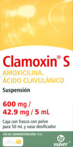 CLAMOXIN S SUSPENCION 600MG 42.9MG 5ML AMOXICILINA ACIDO CLAVULANICO ...