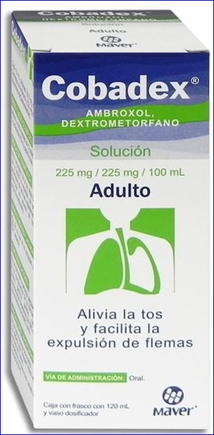 COBADEX ADULTO SOLUCION 225MG 100ML AMBROXOL DEXTROMETORFANO | FARMACIA ...