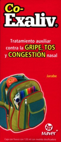 CO-EXALIV JARABE 120ML | FARMACIA RIVAS DEL CENTRO
