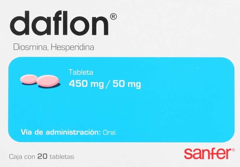 DAFLON 20 TABLETAS 450MG | FARMACIA RIVAS DEL CENTRO