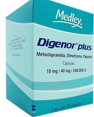 DIGENOR PLUS 30 CAPSULAS 10MG 40MG | FARMACIA RIVAS DEL CENTRO