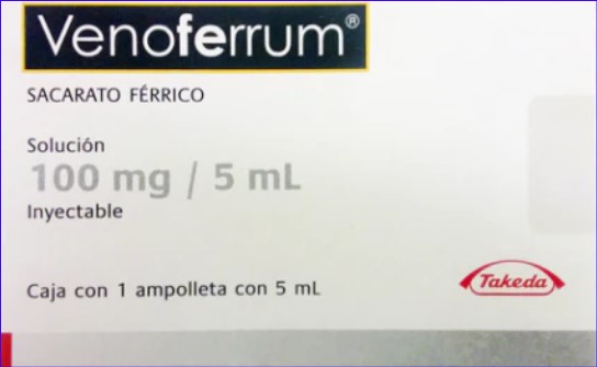 VENOFERRUM 1 AMPOLLETA 5 ML | FARMACIA RIVAS DEL CENTRO