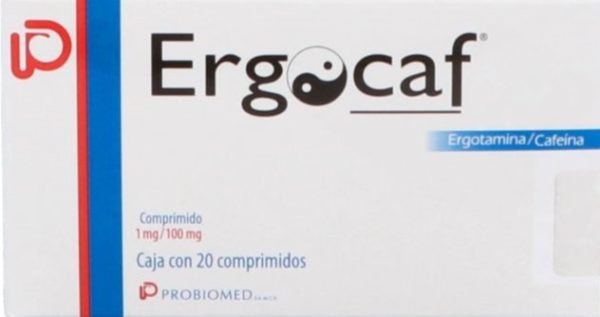 ERGOCAF 20 COMPRIMIDOS 1MG 100MG | FARMACIA RIVAS DEL CENTRO