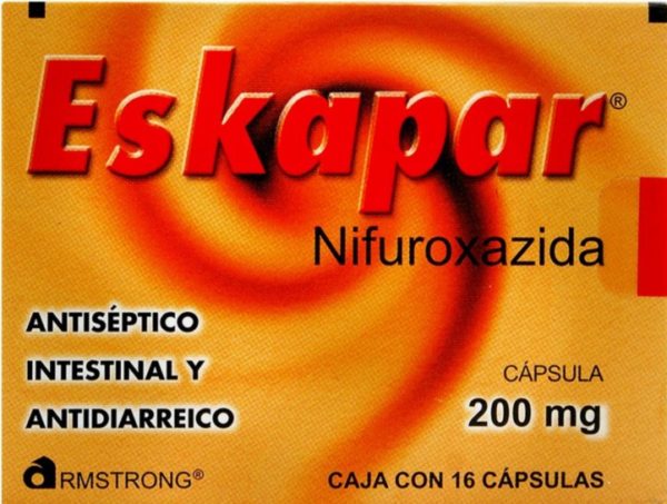 ESKAPAR 200MG NIFUROXAZIDA 16 CAPSULAS | FARMACIA RIVAS DEL CENTRO