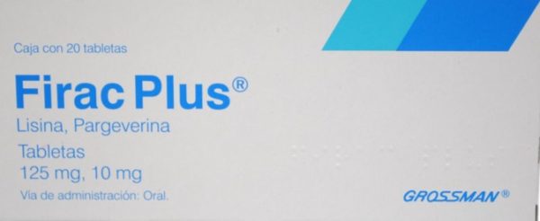 FIRAC PLUS 20 TABLETAS 125MG | FARMACIA RIVAS DEL CENTRO