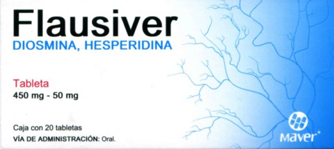 FLAUSIVER 450-50MG DIOSMINA HESPERIDINA 20 TAB | FARMACIA RIVAS DEL CENTRO