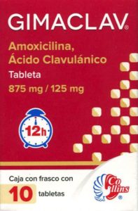 GIMACLAV 875/125MG 10 TAB AMOXICILINA ACIDO CLAVULANICO | FARMACIA ...