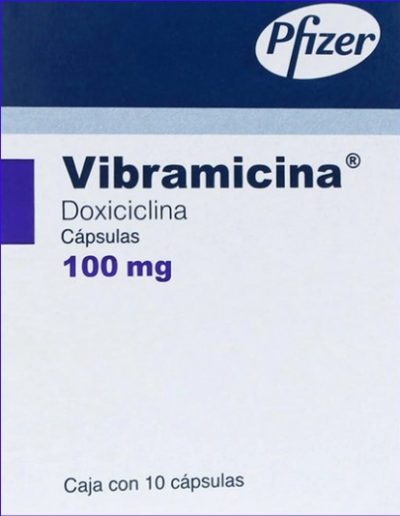 VIBRAMICINA 10 CAPSULAS 100MG | FARMACIA RIVAS DEL CENTRO