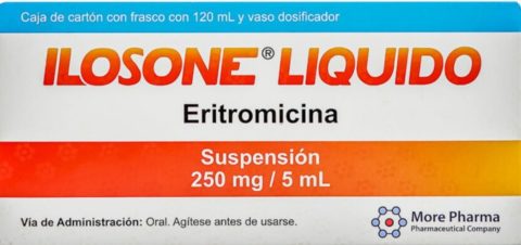 ILOSONE LIQUIDO SUSPENSION 250MG | FARMACIA RIVAS DEL CENTRO