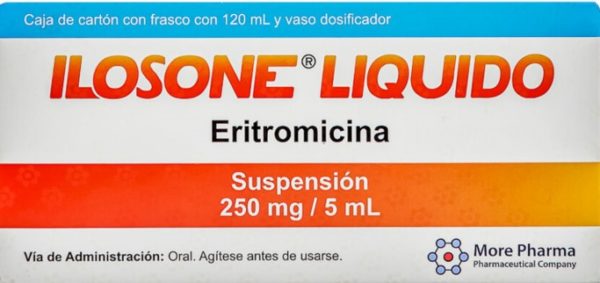 ILOSONE LIQUIDO SUSPENSION 250MG | FARMACIA RIVAS DEL CENTRO