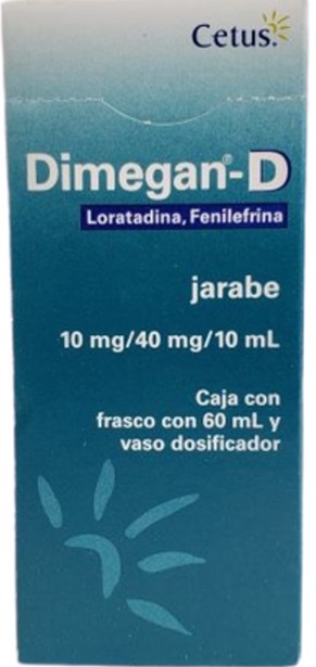 DIMEGAN D JARABE 10MG 60ML | FARMACIA RIVAS DEL CENTRO