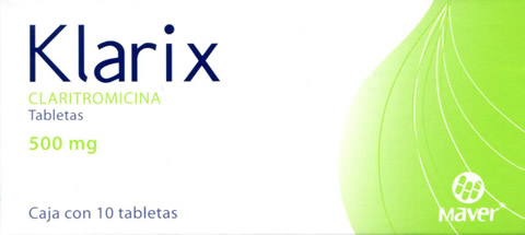 KLARIX 500MG CLARITROMICINA 10 TAB | FARMACIA RIVAS DEL CENTRO
