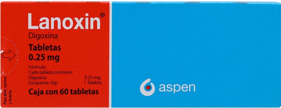 LANOXIN TABLETA 0.25MG 60 TABLETAS | FARMACIA RIVAS DEL CENTRO