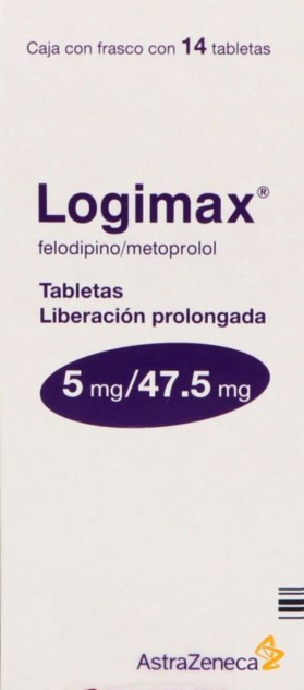 LOGIMAX 14 TABLETAS 5MG 47.5MG | FARMACIA RIVAS DEL CENTRO