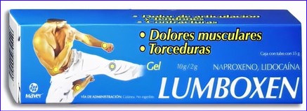 LUMBOXEN GEL 10G/2G NAPROXENO LIDOCAINA | FARMACIA RIVAS DEL CENTRO