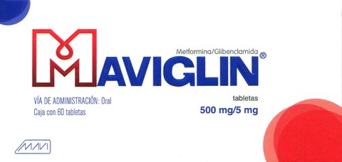 MAVIGLIN 500-5MG METFORMINA GLIBENCLAMIDA 60 TAB | FARMACIA RIVAS DEL ...