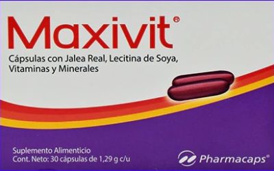 MAXIVIT 30 CAP JARABE REAL LECITINA DE SOYA VITAMINAS Y MINERALES ...