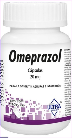 OMEPRAZOL 120 CAPSULAS 20 MG | FARMACIA RIVAS DEL CENTRO