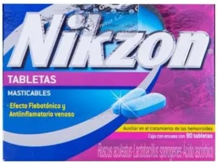 NIKZON 90 TABLETAS HEMORROIDES | FARMACIA RIVAS DEL CENTRO
