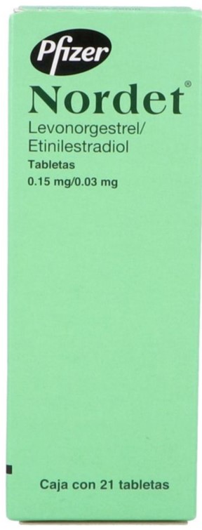 NORDET 0.15MG 21 TABLETAS | FARMACIA RIVAS DEL CENTRO
