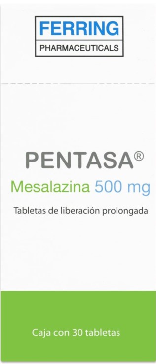 PENTASA 500 MG TAB 30 | FARMACIA RIVAS DEL CENTRO