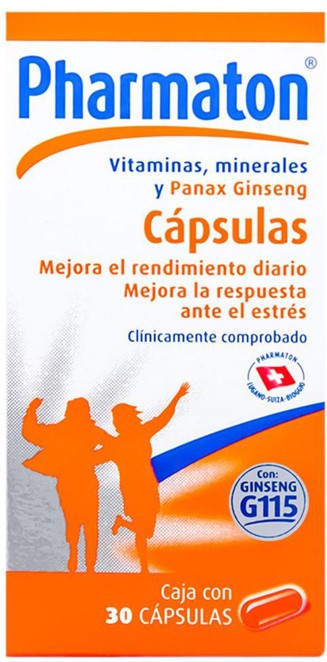 PHARMATON 30 CAPSULAS | FARMACIA RIVAS DEL CENTRO