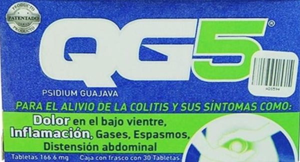 QG5 30 TABLETAS ALIVIO DE LA COLITIS 166.6MG | FARMACIA RIVAS DEL CENTRO
