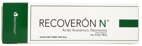 RECOVERON N 5-0.4G-100G ACIDO ACEXAMICO NEOMICINA 40G UNGUENTO ...