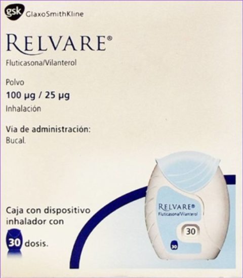 RELVARE 100/25MCG 30DOSIS | FARMACIA RIVAS DEL CENTRO