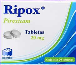 RIPOX 20MG PIROXICAM 20 TAB | FARMACIA RIVAS DEL CENTRO
