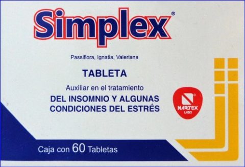 SIMPLEX 60 TAB PASSIFLORA IGNATIA VALERIANA | FARMACIA RIVAS DEL CENTRO