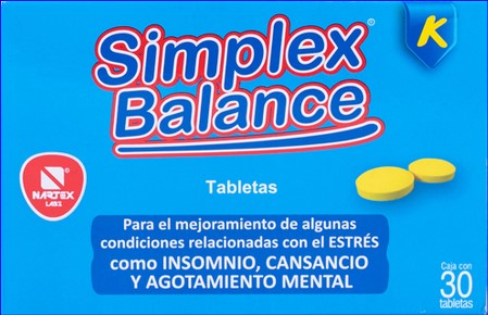 SIMPLEX BALANCE 30 TABLETAS | FARMACIA RIVAS DEL CENTRO