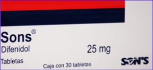 SONS DIFENIDOL 25 MG. | FARMACIA RIVAS DEL CENTRO