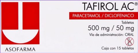 TAFIROL AC 500/50 MG C/15 TAB. | FARMACIA RIVAS DEL CENTRO