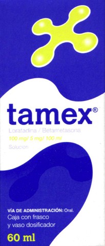 TAMEX 100-5MG 100ML 60ML SOL LORATADINA BETAMETASONA | FARMACIA RIVAS DEL CENTRO