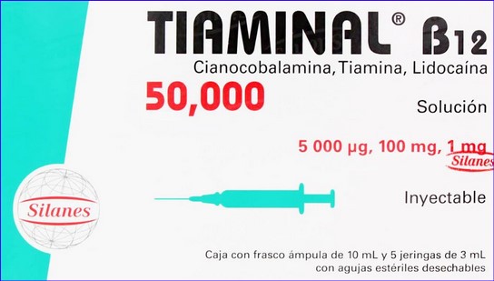 TIAMINAL B12 5 JERINGAS 3ML | FARMACIA RIVAS DEL CENTRO