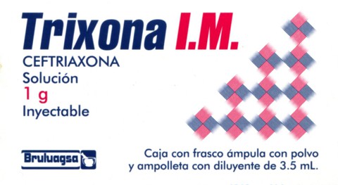 TRIXONA IM SOL INY 1G AMP C1 | FARMACIA RIVAS DEL CENTRO