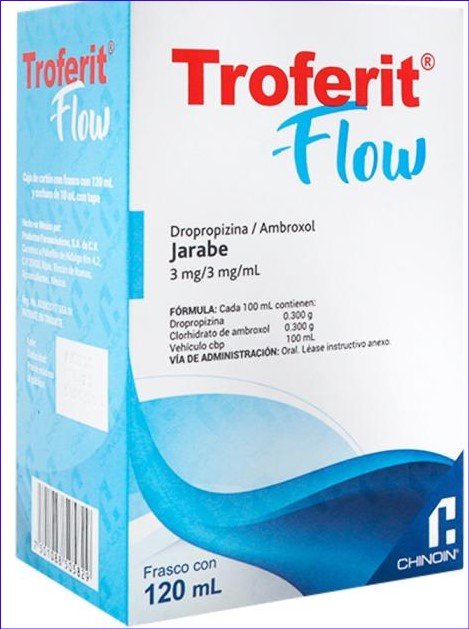 TROFERIT FLOW 3-3MG/ML JARABE DROPROPIZINA AMBROXOL | FARMACIA RIVAS ...