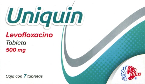 UNIQUIN 500MG LEVOFLOXACINO 7 TAB | FARMACIA RIVAS DEL CENTRO