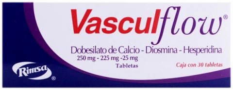VASCULFLOW 30 TABLETAS 250MG | FARMACIA RIVAS DEL CENTRO