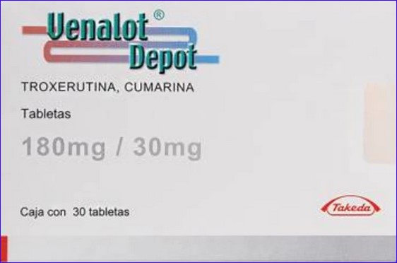 VENALOT DEPOT 180/30MG TROXERUTINA CUMARINA 30 TAB | FARMACIA RIVAS DEL ...