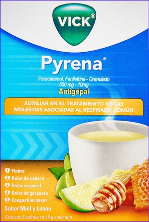 VICK PYRENA SABOR MIEL Y LIMON 5 SOBRES 5G | FARMACIA RIVAS DEL CENTRO