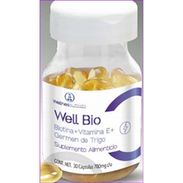 WELL BIO 30 CAPSULAS 700MG | FARMACIA RIVAS DEL CENTRO